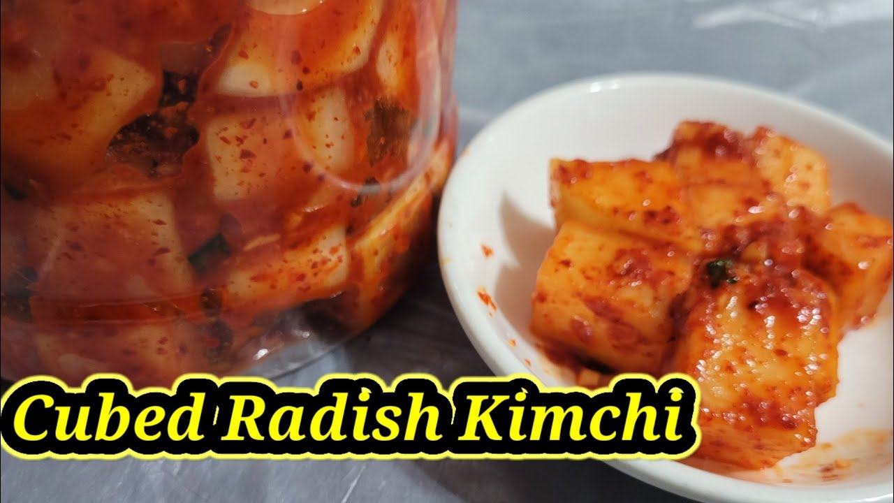 [Korean food]Cubed radish kimchi /Kimchi Lobak @tosiativlog9116 - YouTube