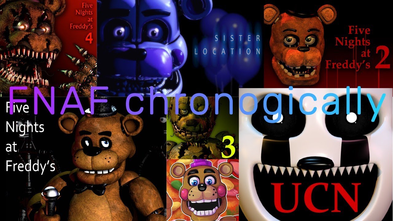 Live FNaF chronogically : 4/5/2/1/3/6/UCN #2 - YouTube