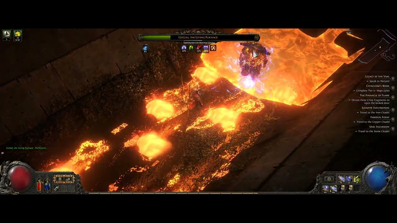 [POE2] only tier IV map boss but that damage... - YouTube