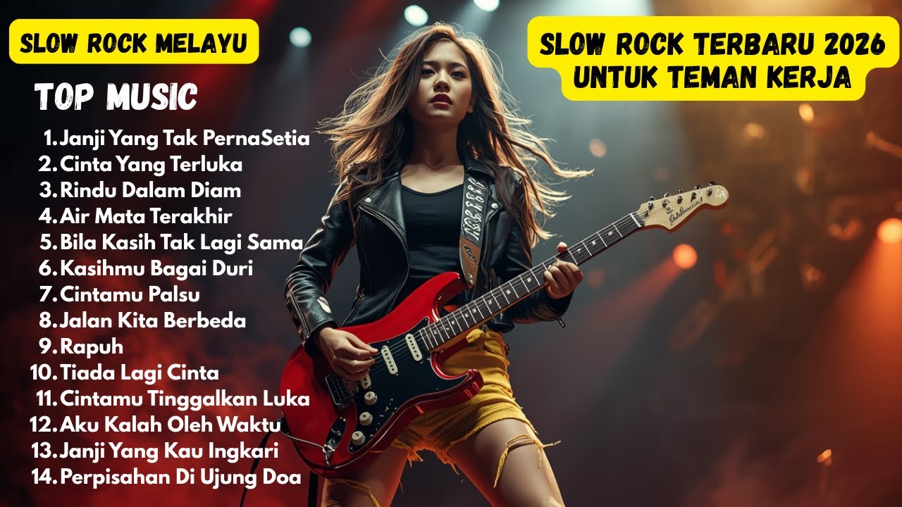 14 SLOW ROCK TERBAIK 🎸TIADALAGI CINTA - YouTube