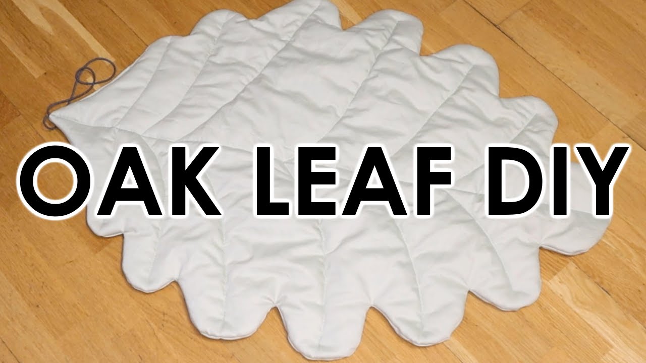 RUG OAK LEAF DIY! How to sew a oak leaf mat? HandMade Tutorial - YouTube