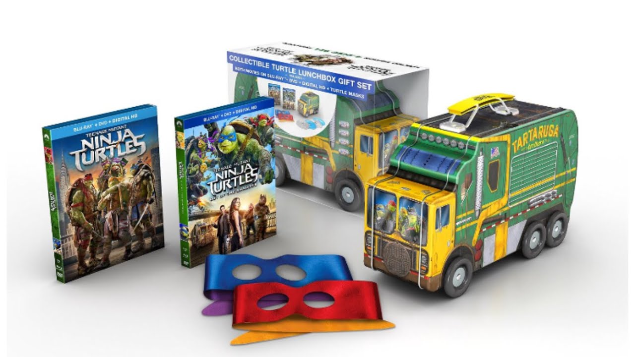 MOVIE UNBOXING: TMNT Ninja Turtles Blu-Ray DVD Collectible Lunch Box ...