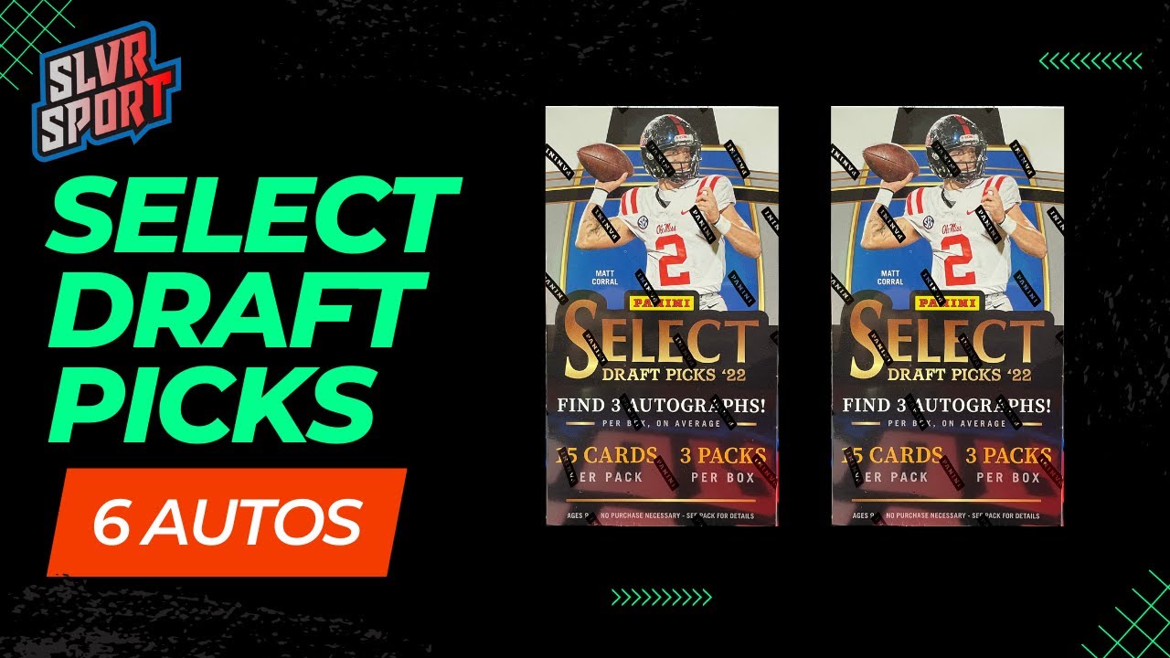 2022 Panini Select Football Draft Picks Hobby Box - $150 = 3 Autos ...