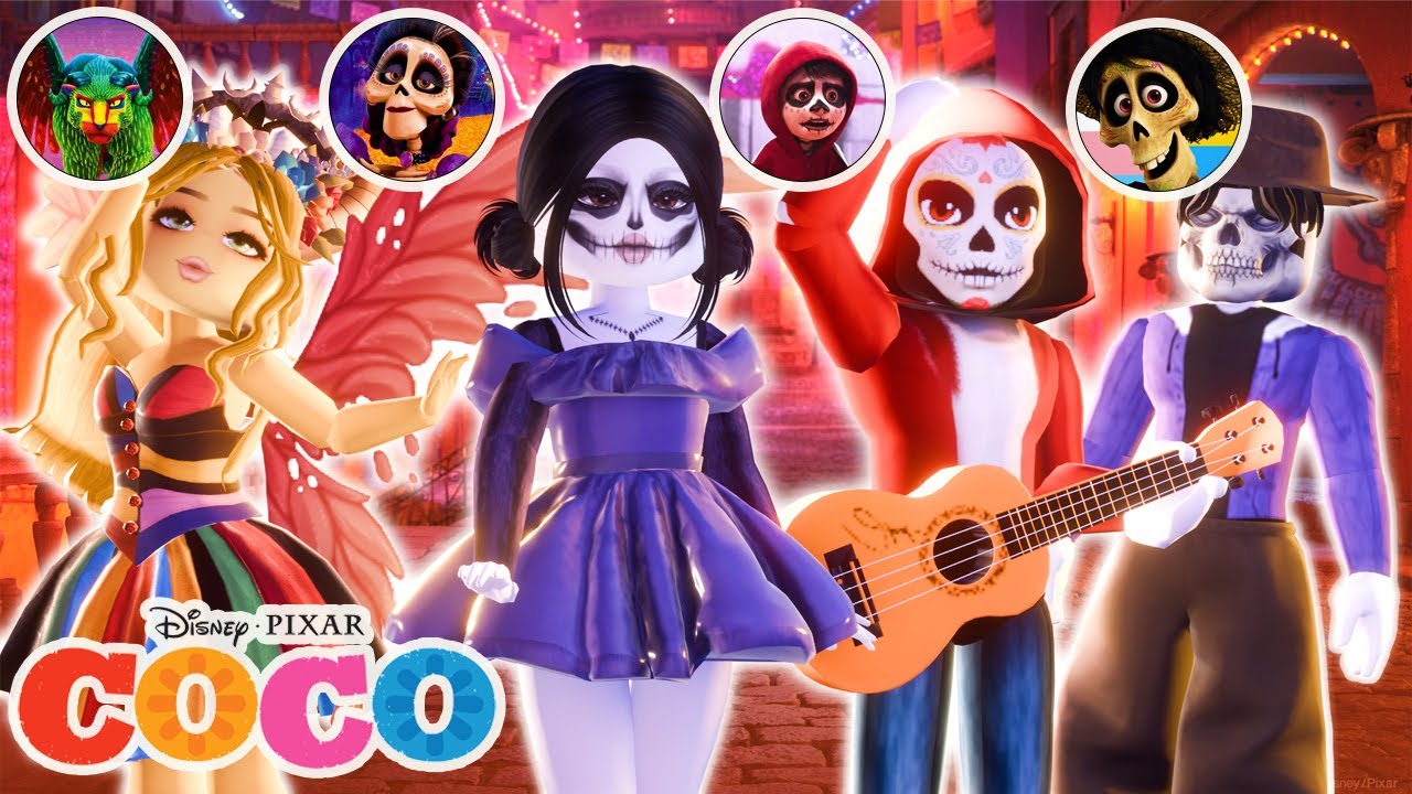 ¿Puedes ADIVINAR a los PERSONAJES DE COCO DISNEY en DRESS TO IMPRESS? 💀 ...
