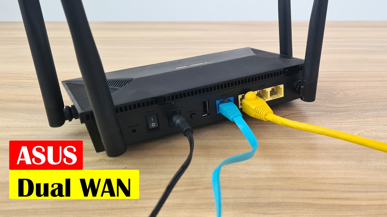 ASUS: Turn LAN port into WAN port - Dual WAN on ASUS router - YouTube