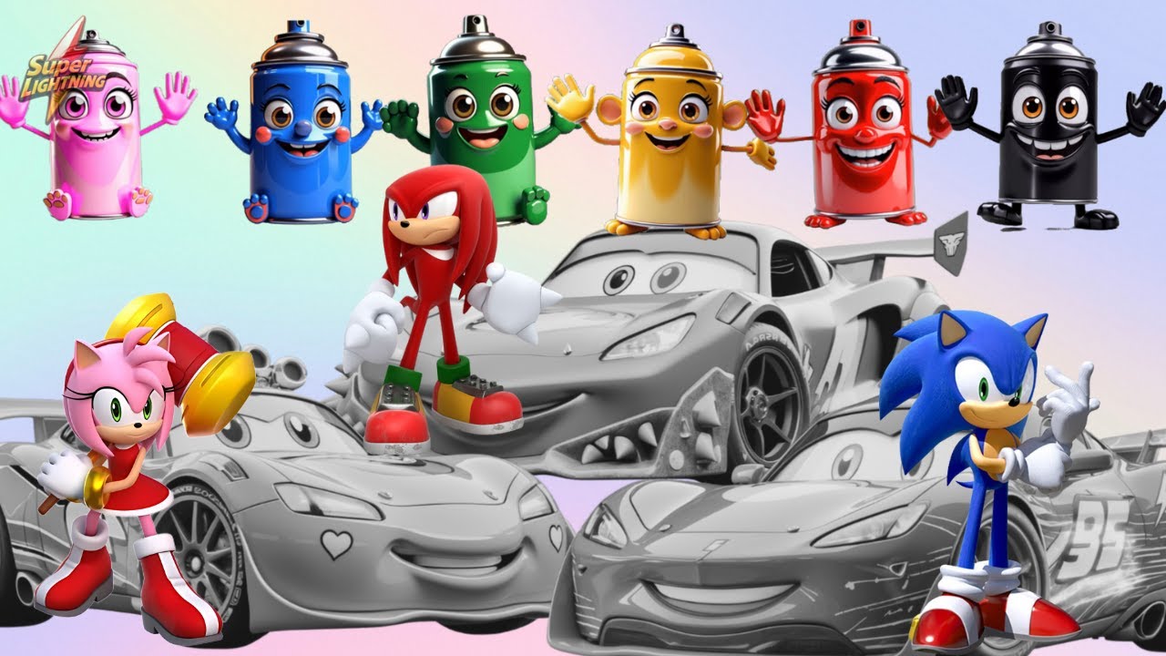 🦔⚡🏎️ Lightning McQueen x Sonic, Amy Rose & Knuckles – Ready to Guess ...