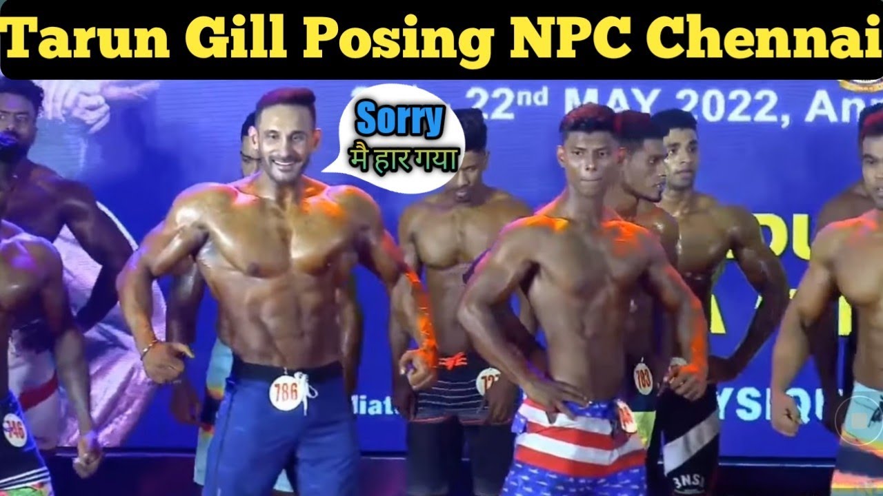 Tarun Gill Full posing in NPC National Chennai @TaarunSGill - YouTube