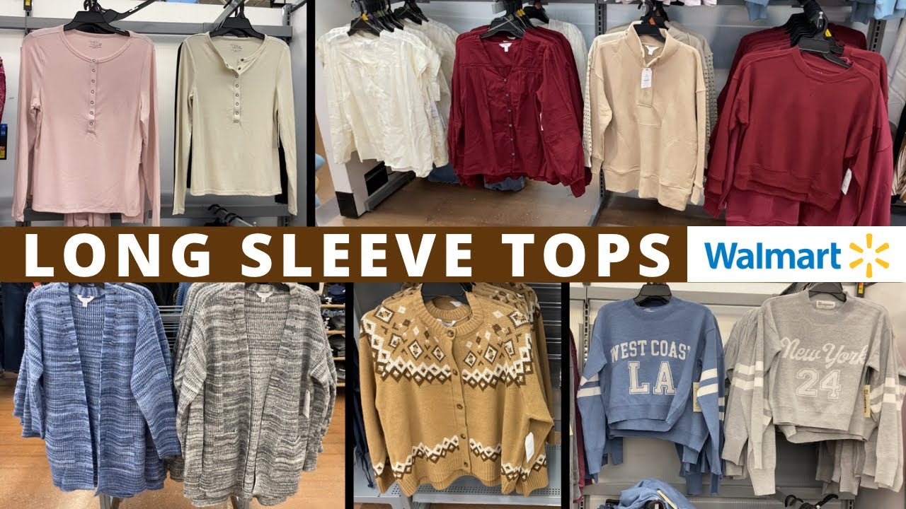 😍ALL OF THE WOMEN’S LONG SLEEVE TOPS AT WALMART‼️WALMART WOMEN’S ...