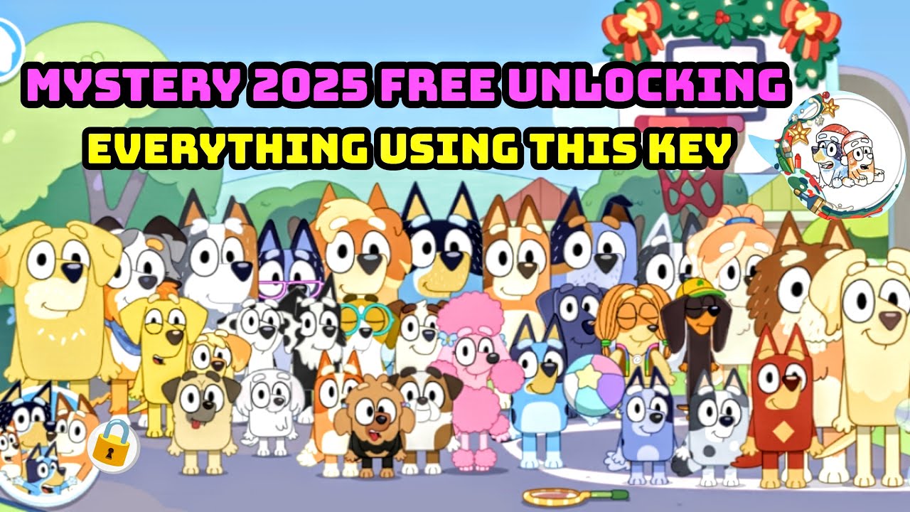 Bluey Let's Play Mystery 2025 Free Unlocking Everything Using This Key ...