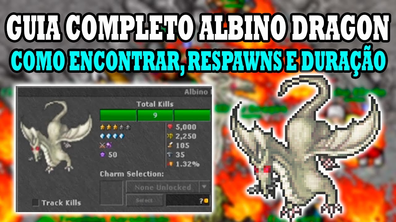 Tibia - Guia completo Albino Dragons, como funciona o respawn, tempo de ...