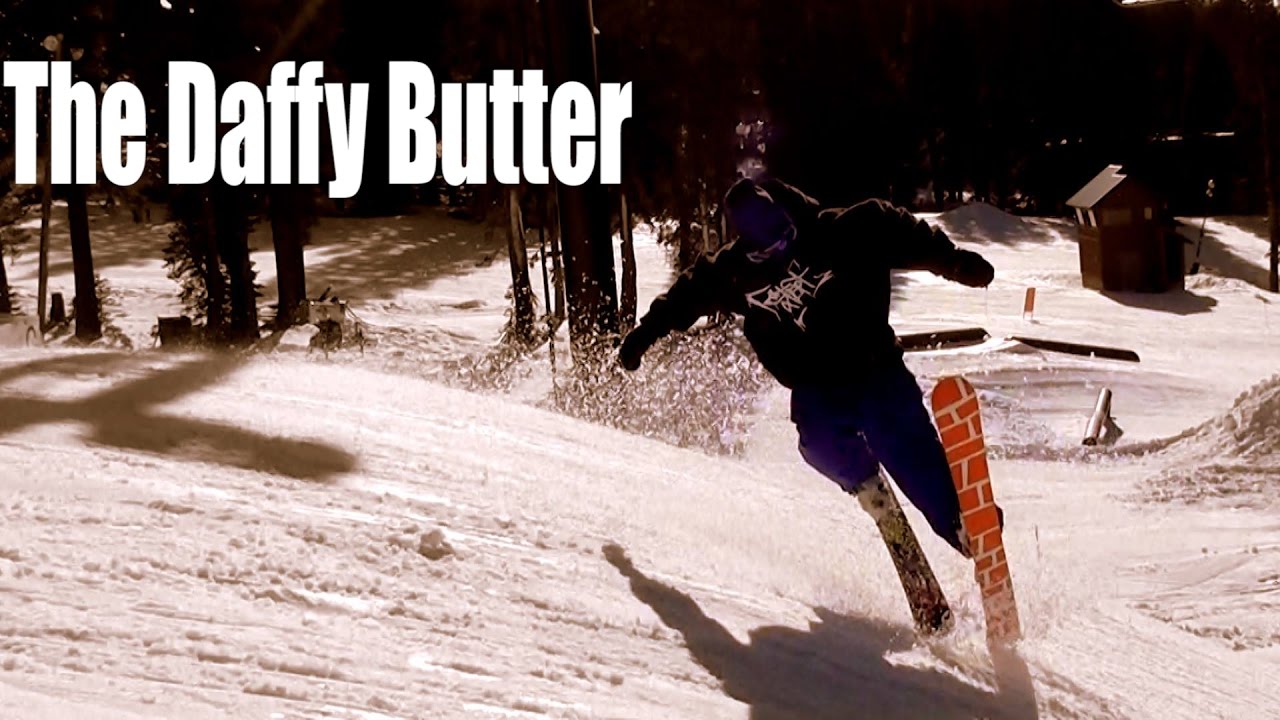 HOW TO DAFFY BUTTER ON SKIS - YouTube