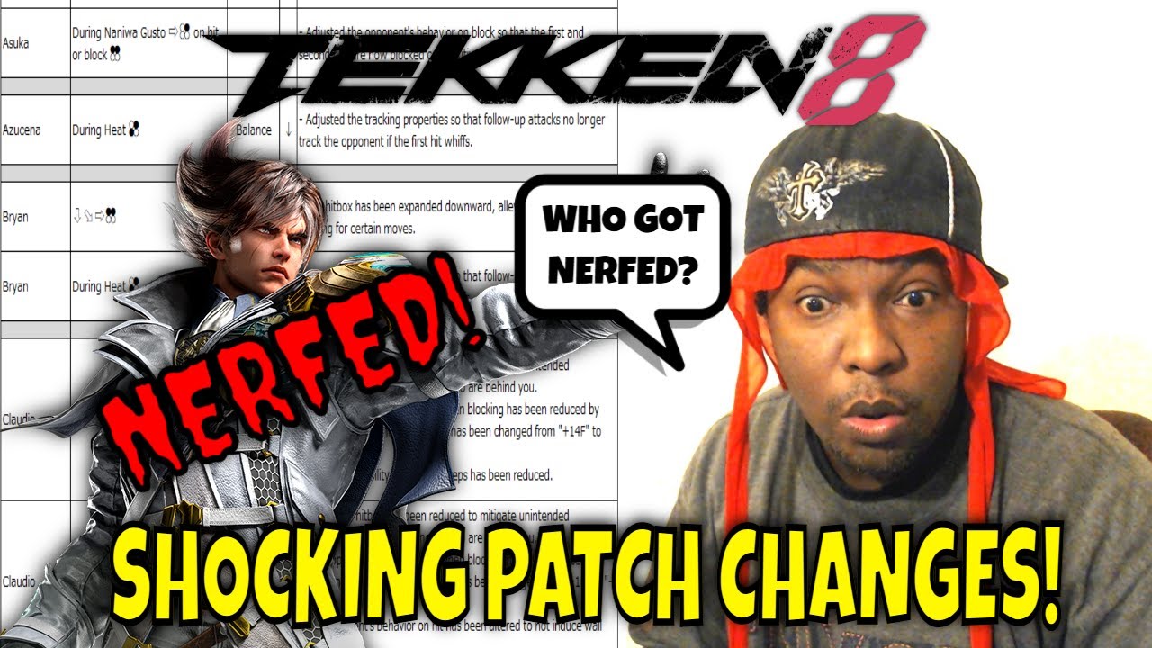 SHOCKING TEKKEN 8 JUNE PATCH CHANGES! (LARS GETS NERFED!) - YouTube