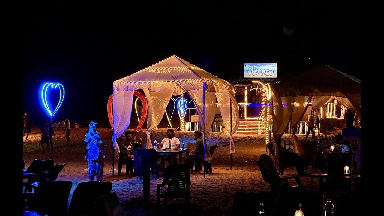 || NIGHTLIFE || Baga Beach, Calangute Beach, || North Goa ...
