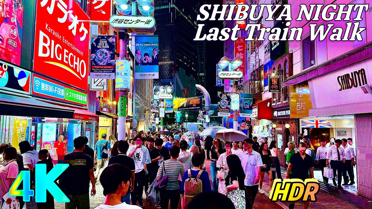 Tokyo Shibuya Night Walk • (渋谷・東京) | 4K HDR Japan Night Walk 🌉💖 - YouTube