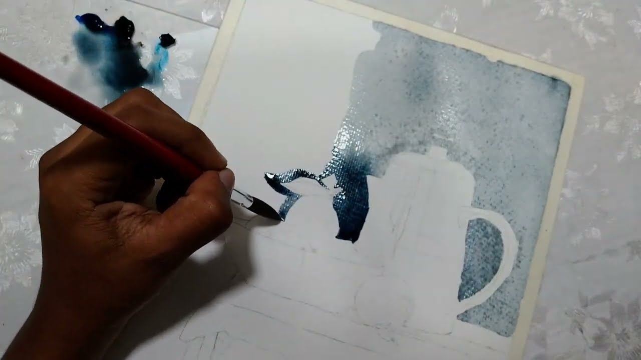 still life watercolor painting realistic tutorial // step by step ...