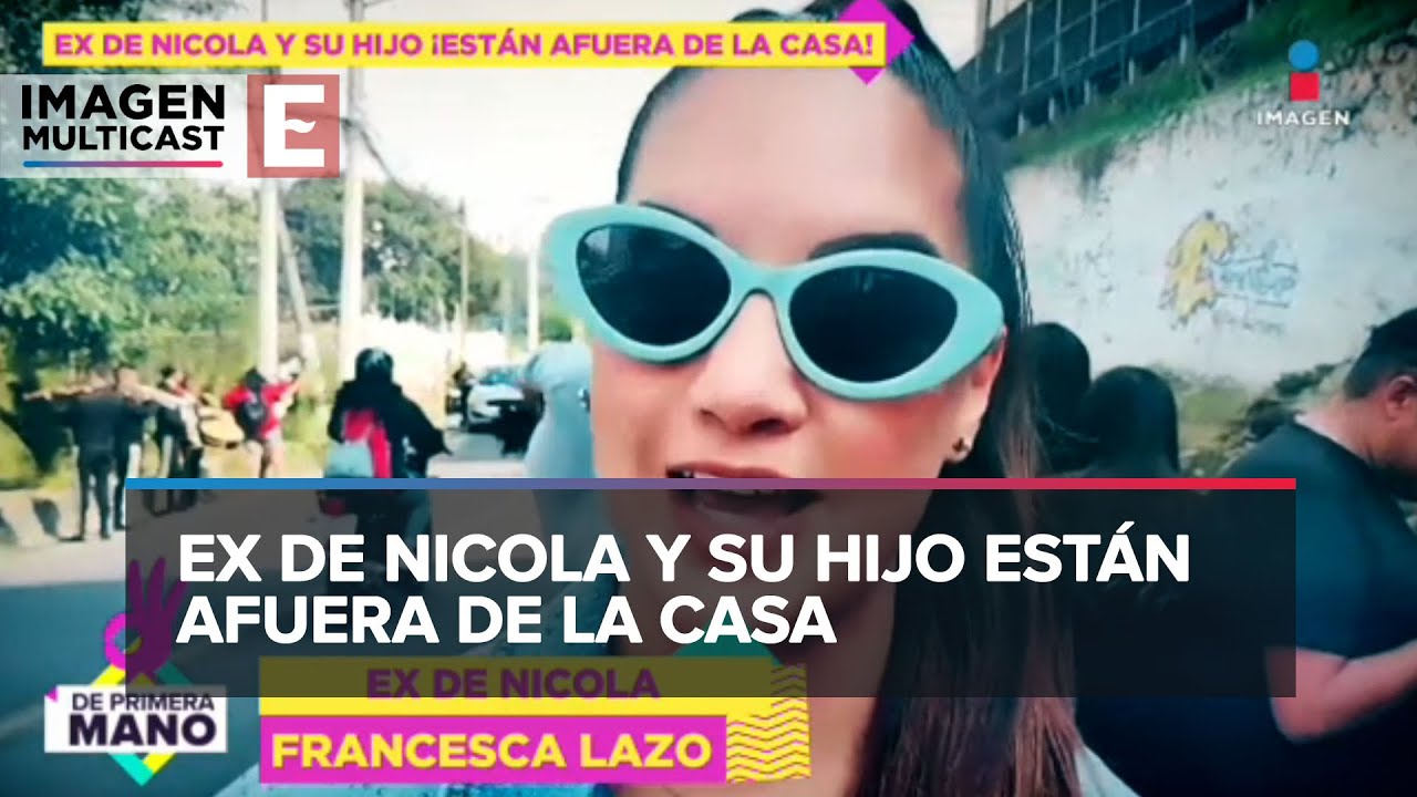Francesca Lazo, ex de Nicola Porcella y su hijo están fuera de la casa ...