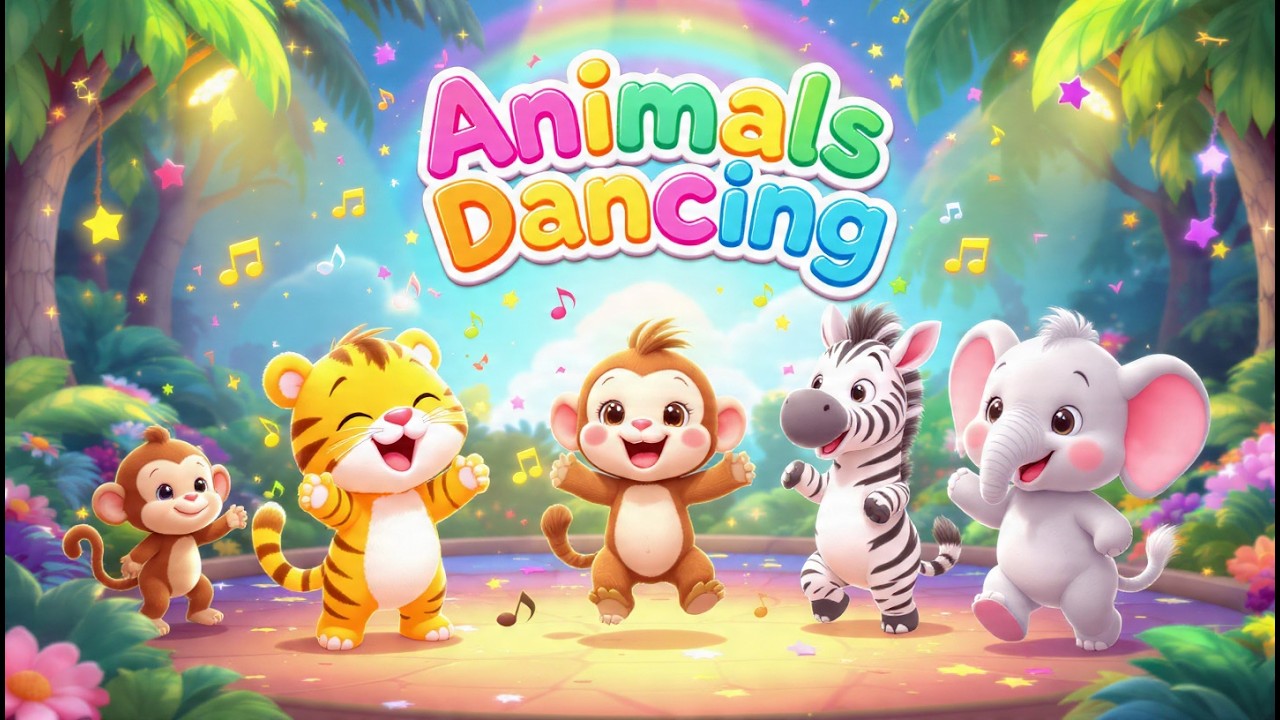 Happy Animals Dance Show | 3D Cute Cartoon | Funny Dancing Animals ...
