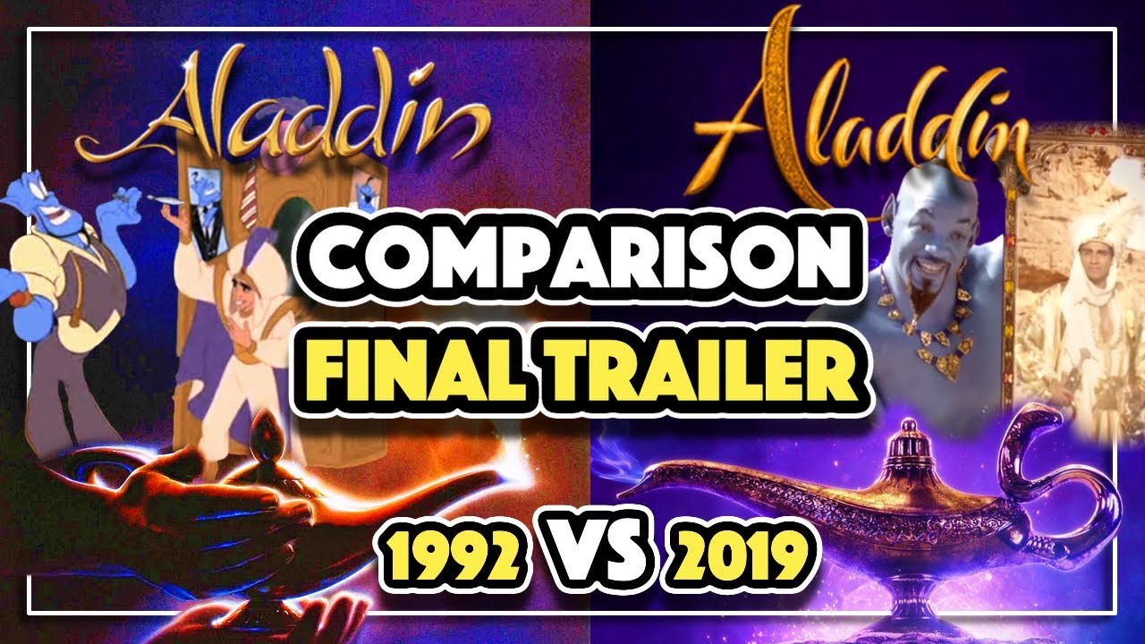 Aladdin | FINAL TRAILER | COMPARISON 1992 vs 2019 "SIDE BY SIDE" - YouTube