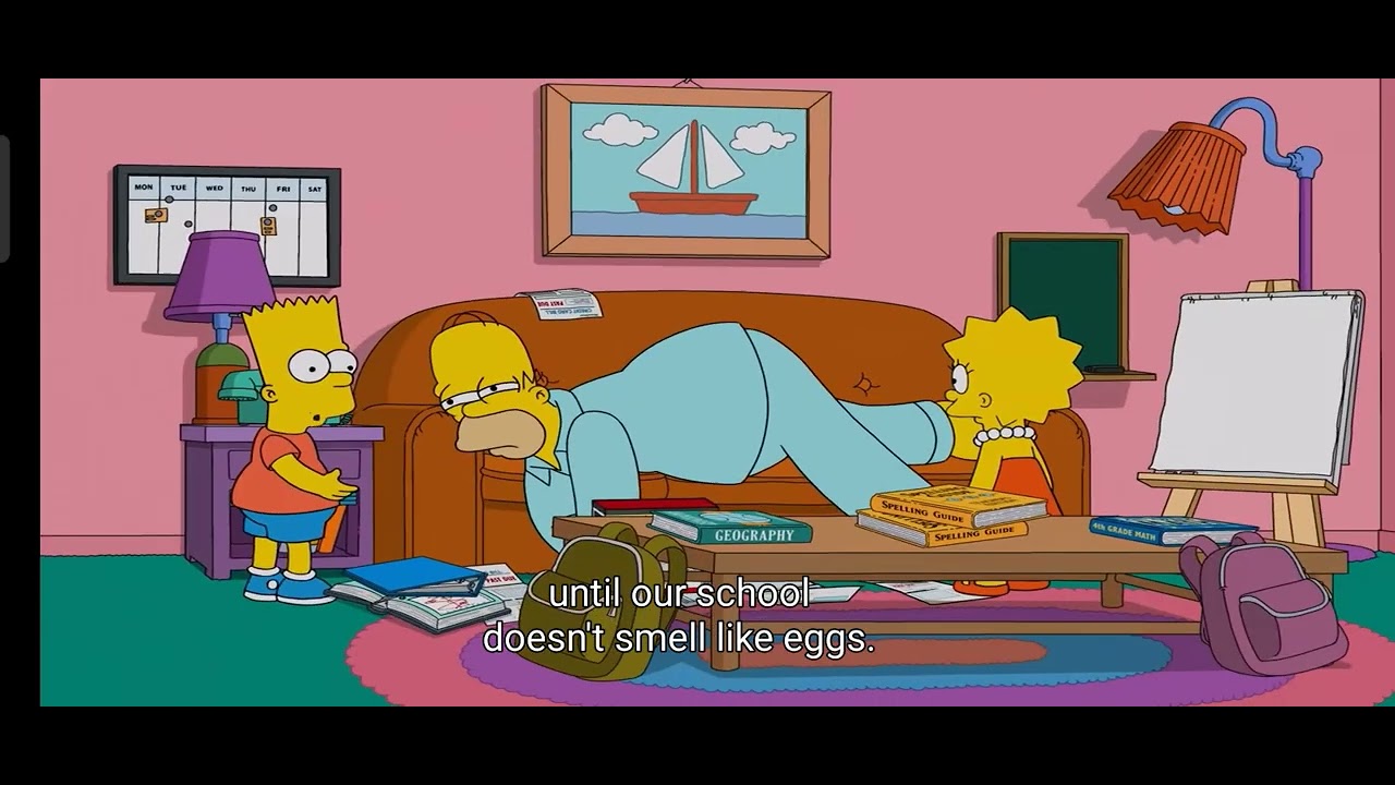 The Simpsons | Homeschooling, every half-assed parent's nightmare - YouTube
