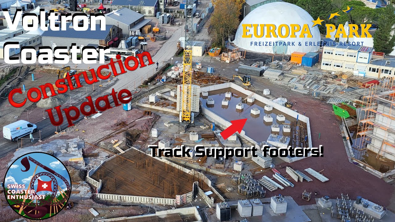 Voltron Coaster Construction Update | Europapark's new coaster | Nov ...