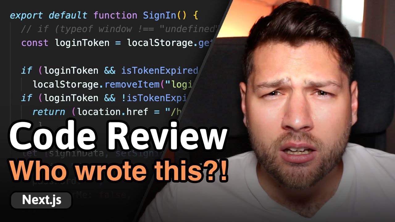 Reviewing a Next.js app with React - YouTube