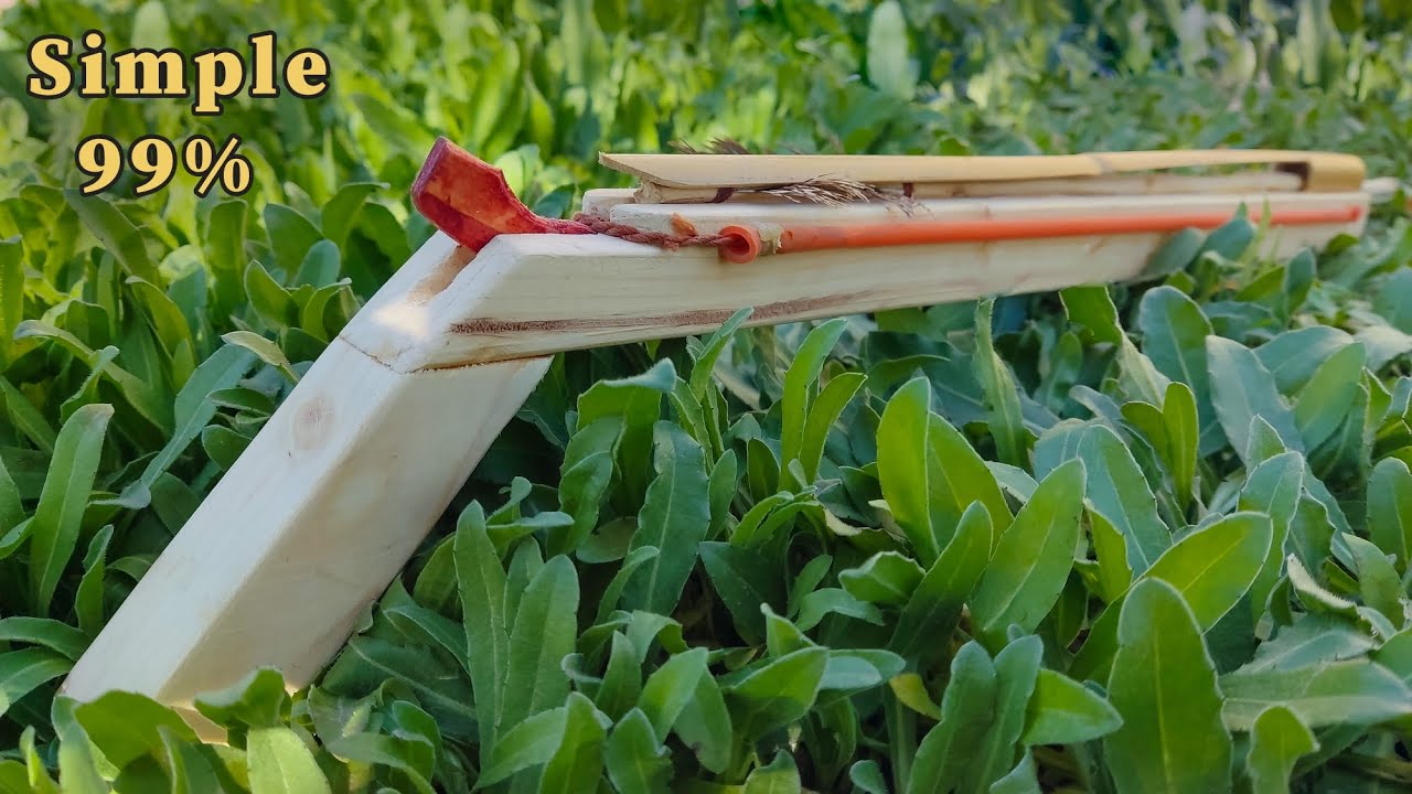 How to make a powerful Simple Crossbow - YouTube