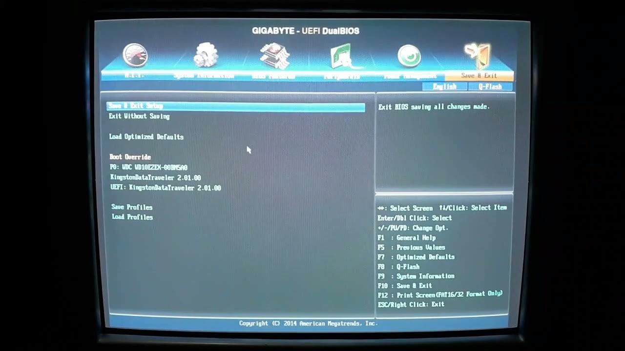 GIGABYTE UEFI DUALBIOS Bootable Flash Drive Tutorial #gigabyteuefi ...