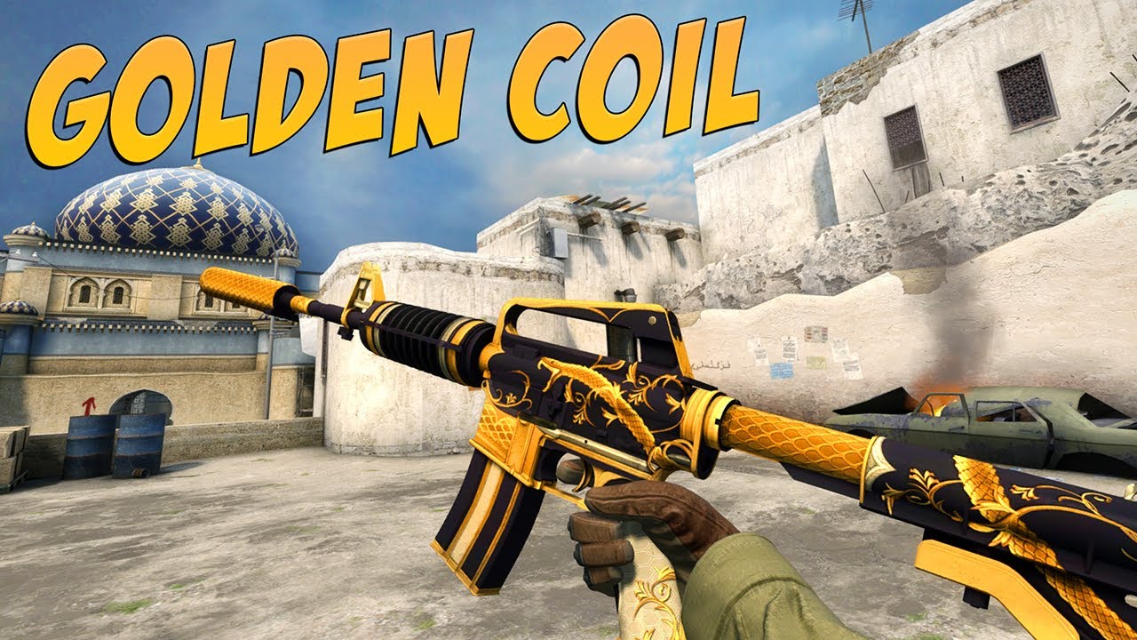 M4A1-S | Golden Coil , Well-Worn - YouTube