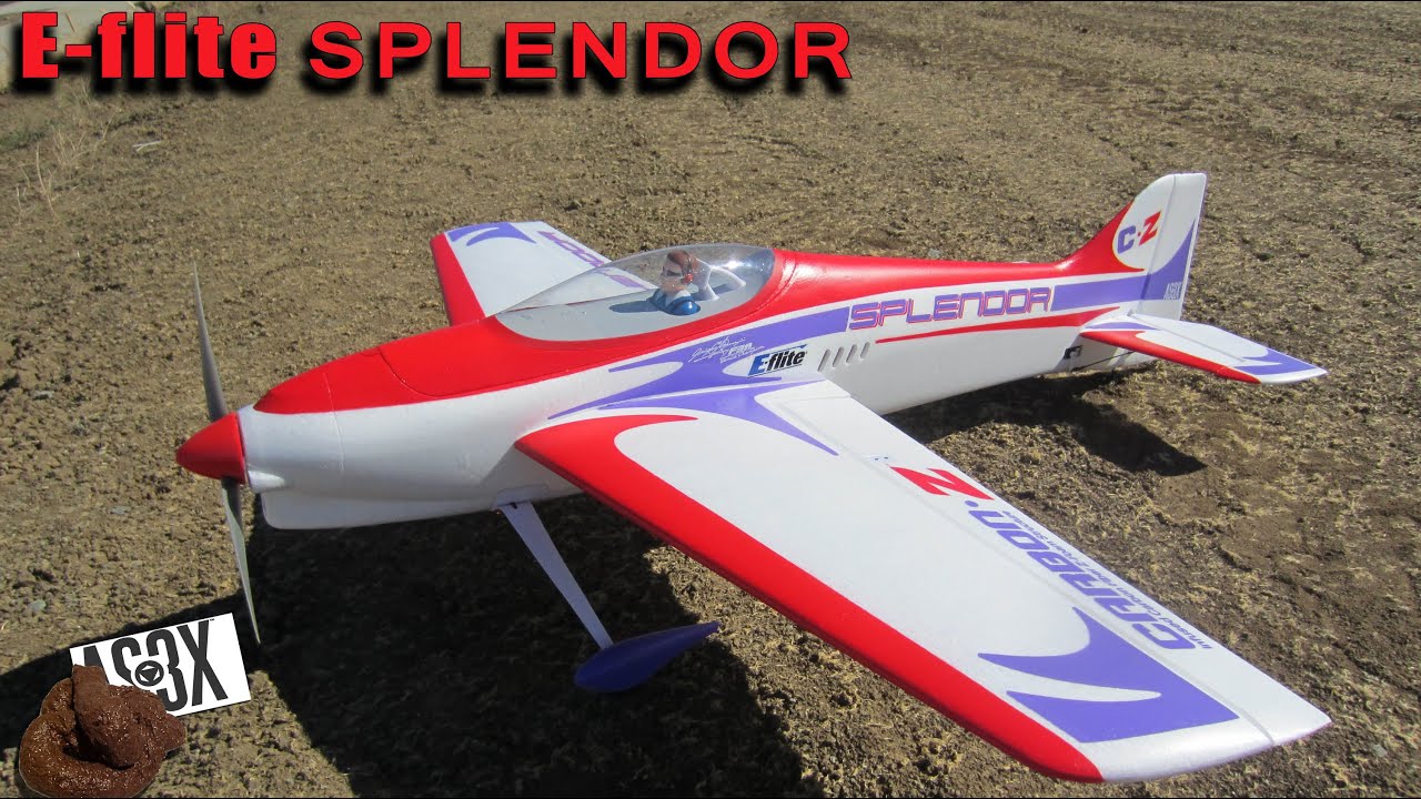 E-flite Carbon-Z Splendor - 2nd flight (as3x removed) - YouTube