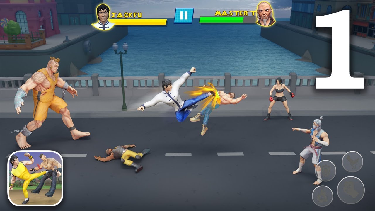 Kickboxing Karate Fighting Games: Kung Fu Fight Gameplay Walkthrough ...
