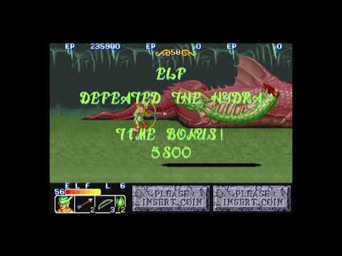 (ARCADE)(CPS1) The King of Dragons/ザ・キングオブドラゴンズ Elf 1CC No Death ALL - YouTube