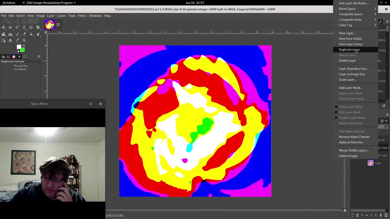Livestream Making Abstract art from Scratch, Simply GIMP (GNU Image ...