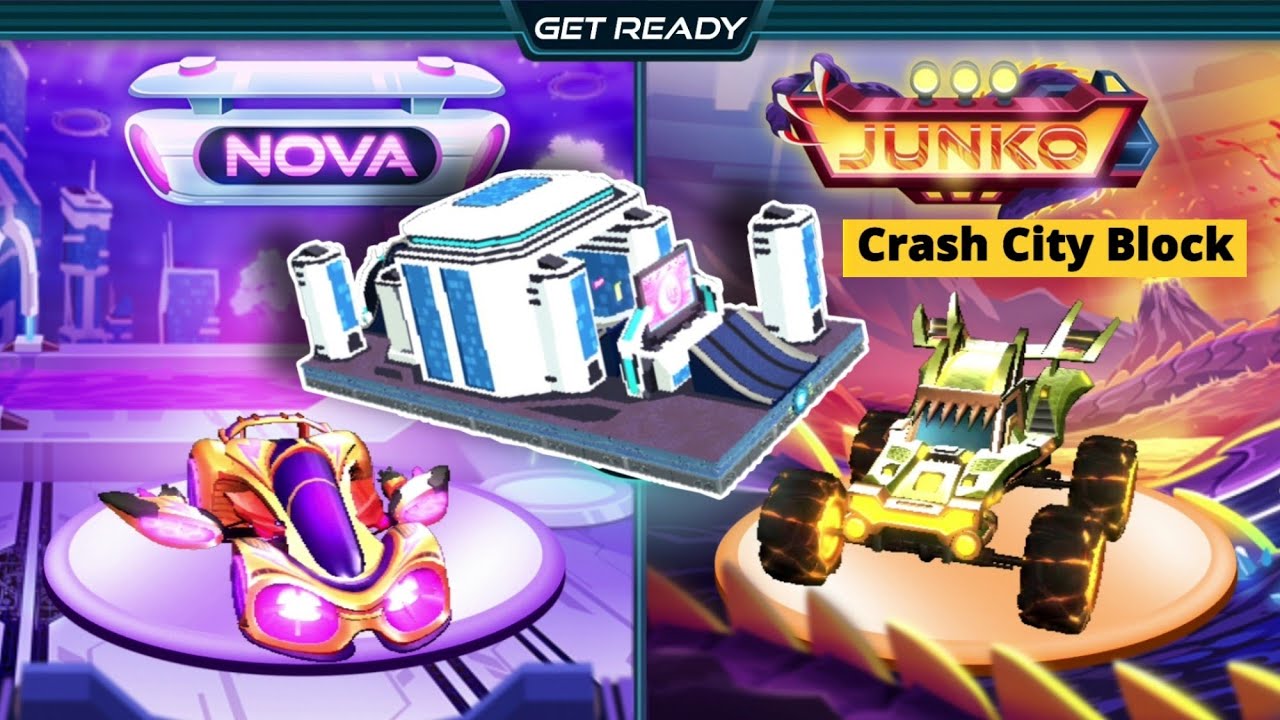 Hot Wheels Unlimited Racecraft - Nova Vs Junko Race in The Crash City ...