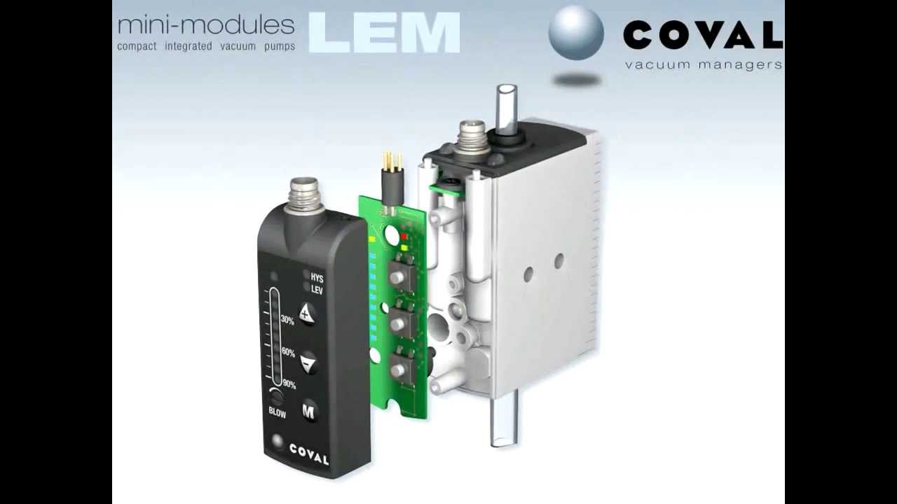 LEM series by COVAL-Compact integrated vacuum pumps - YouTube