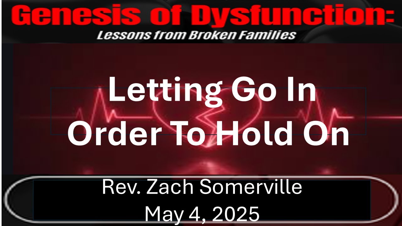 Letting Go In Order To Hold On - YouTube