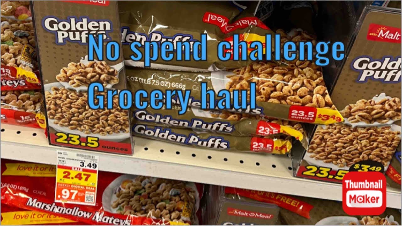 No spend challenge grocery haul #nospendjanuary #pantrychallange - YouTube