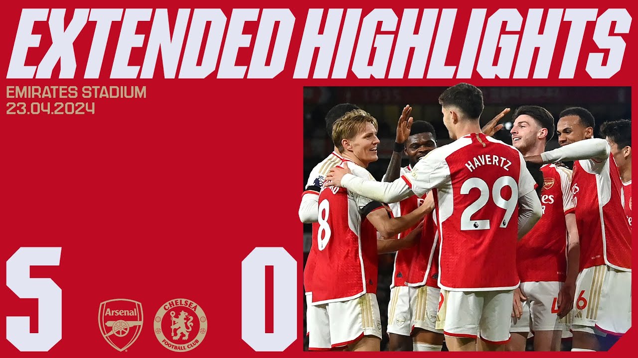 EXTENDED HIGHLIGHTS | Arsenal vs Chelsea (5-0) | Trossard, White (2 ...