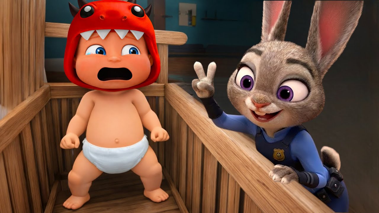 Baby Dino and ZOOTOPIA Play Hide and Seek! - YouTube