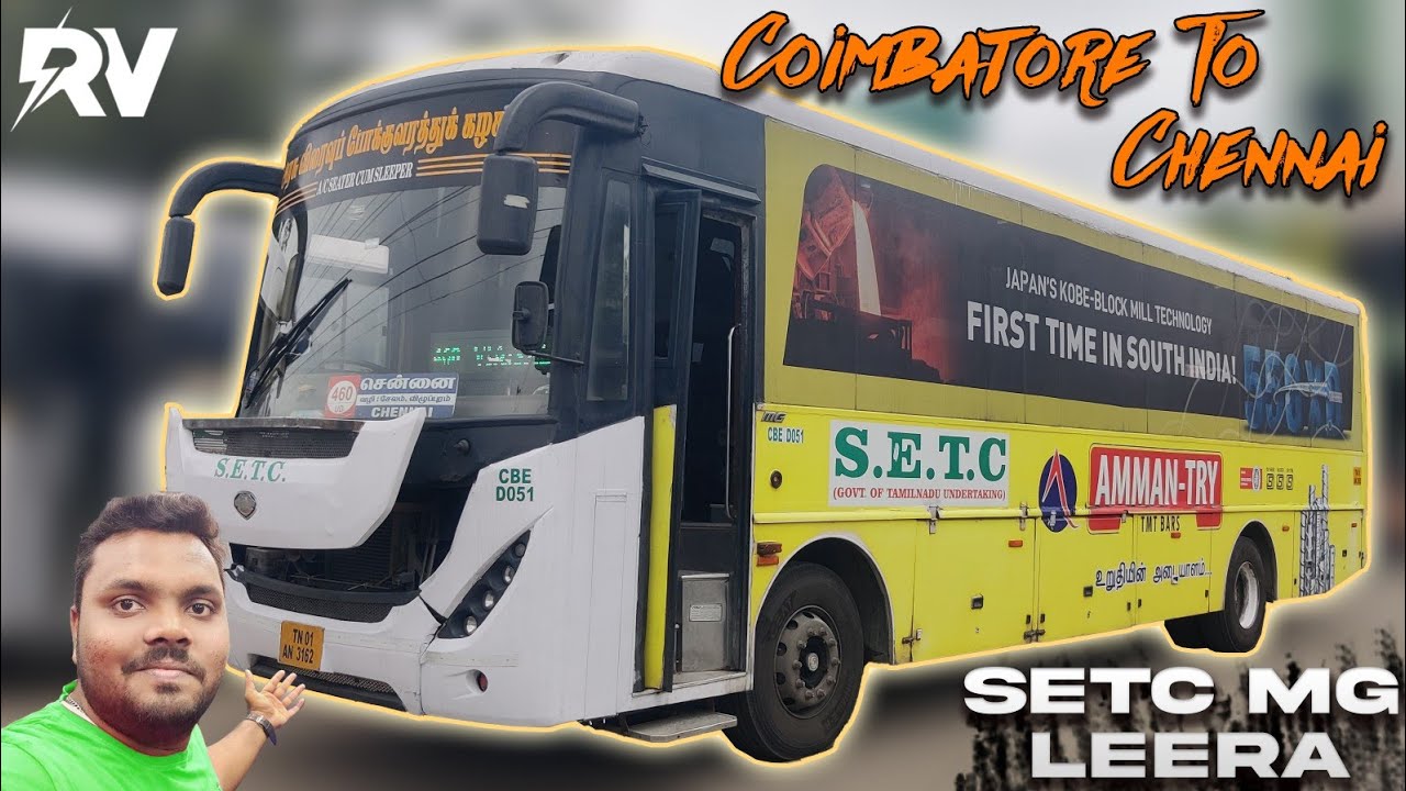 💖SETC 🔥 BUS TRAVEL VLOG\\Coimbatore 🔁 Kilambakkam Bus Terminus🥶AC ...