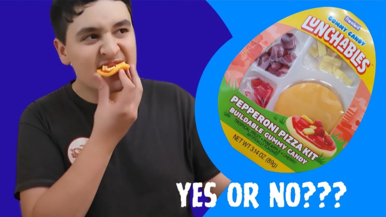 🍕 Gummy Lunchables Pepperoni Pizza – Delicious or Disastrous? 🤔 # ...