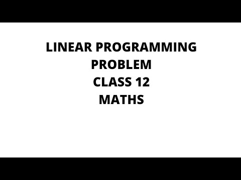 Linear programming problem,12th maths - YouTube