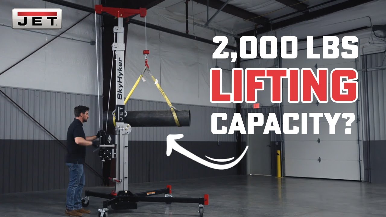 JET SkyHyker Material Lift, Outlifts the Competition | JT1-595 - YouTube