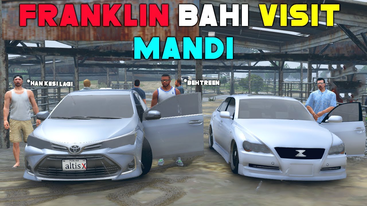 FRANKLIN BAHI VISIT MANDI || MANDI SERIES#5 | REAL LIFE MODS | GTA 5 STORIES - YouTube