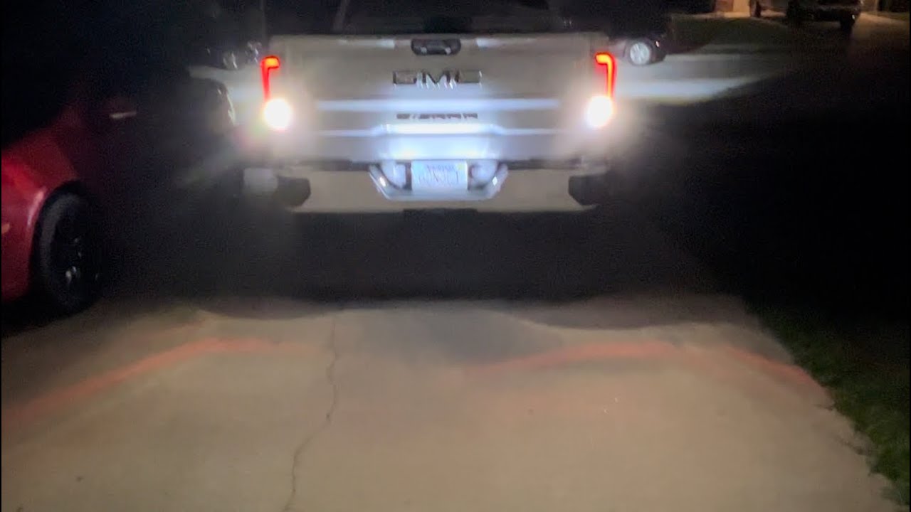 2022 GMC Sierra Refresh LED reverse bulb installation - YouTube