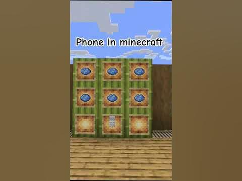 Phone in minecraft - YouTube