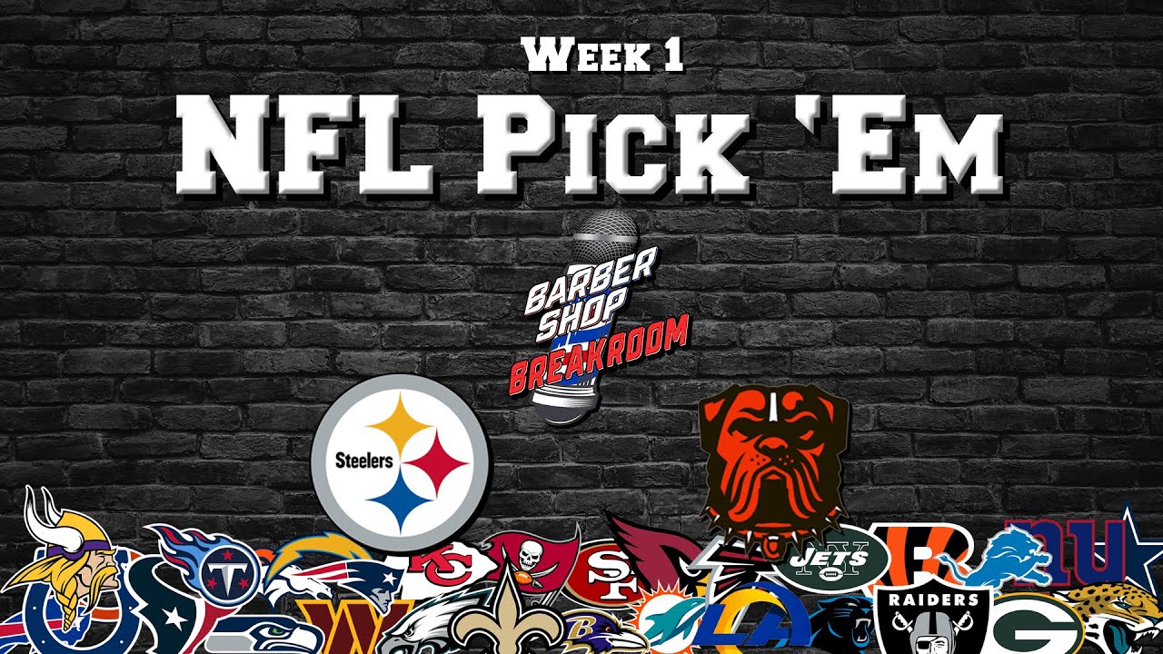 Week 1 NFL Pick 'Ems | Barbershop Breakroom - YouTube