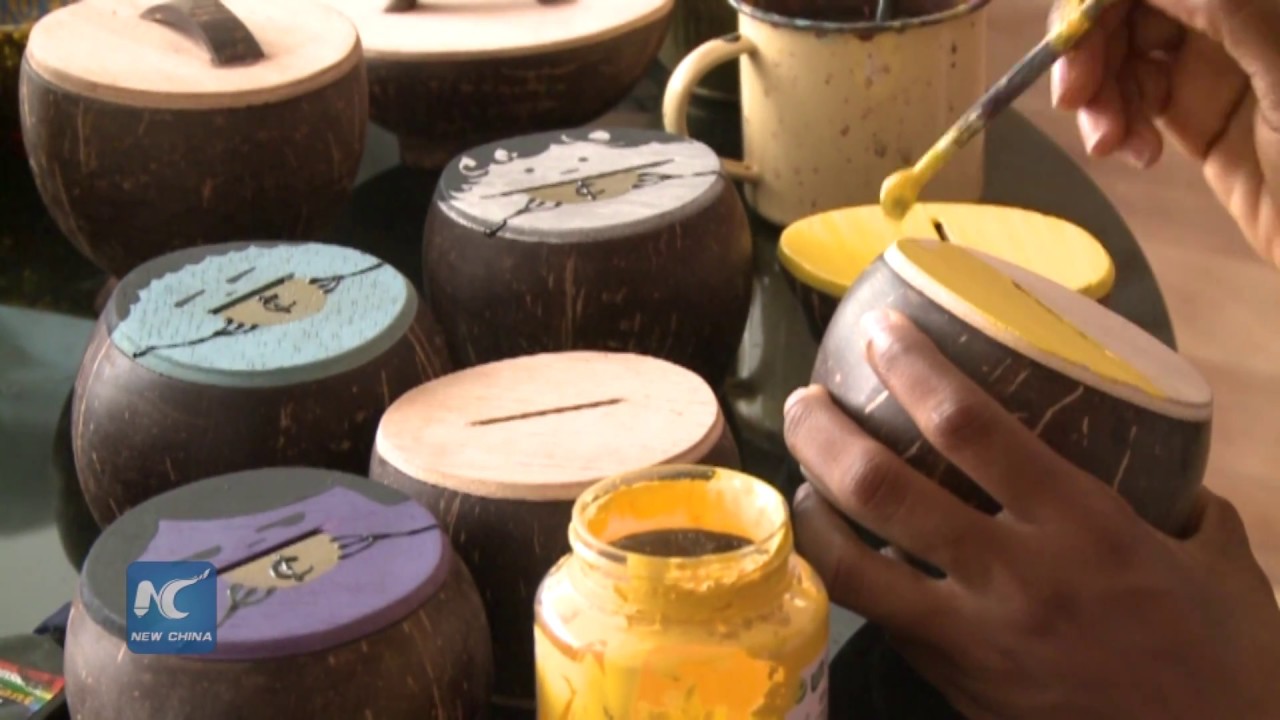 Craft products from coconut shells - YouTube