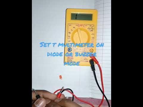 how to check led by multimeter - YouTube