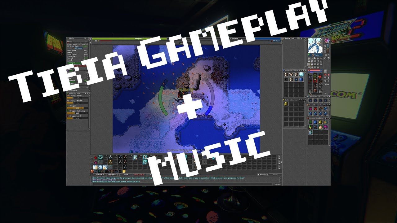 Tibia - Apenas jogando e curtindo um som - YouTube