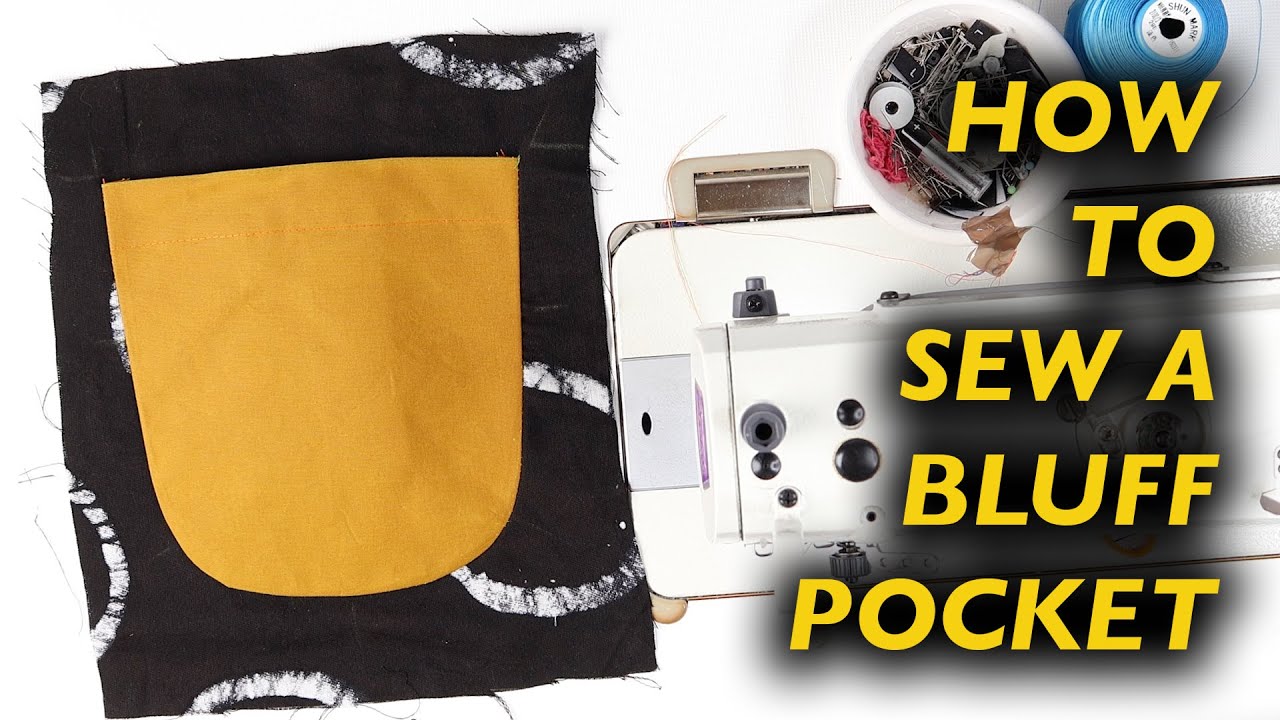 How To Sew A Bluff Pocket (Invisible Stitching) | Sewing For Beginners ...